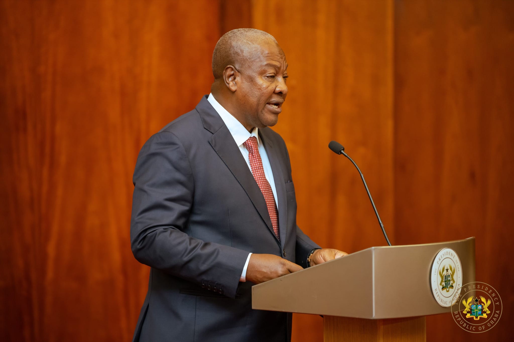 Mahama arrives in Brussels as advocate for GAVI Vaccine Replenishment