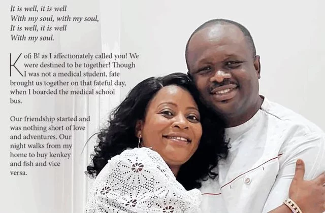 Omane Boamah’s widow vows to care for husbands mum, children