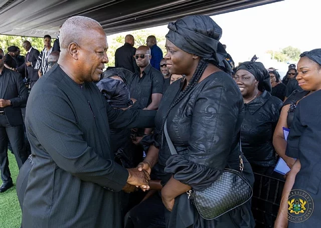 Mahama leads final farewell for Cecilia Johnson at State House funeral
